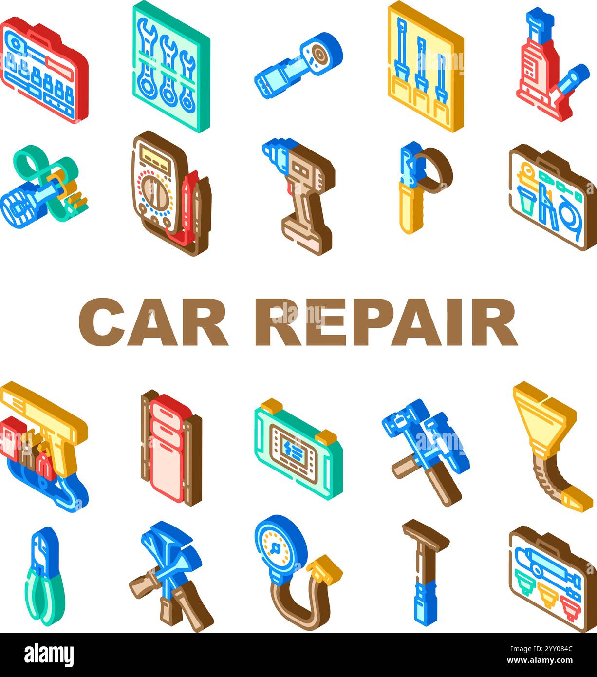 Impact torque wrench Stock Vector Images - Alamy