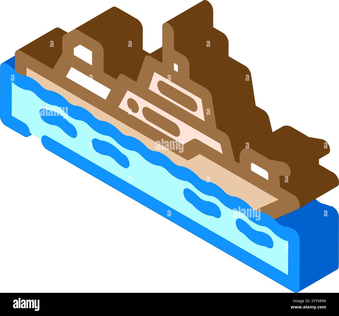 Frigate Ship Transport Marine Isometric Icon Vector Illustration Stock Vector Image And Art Alamy