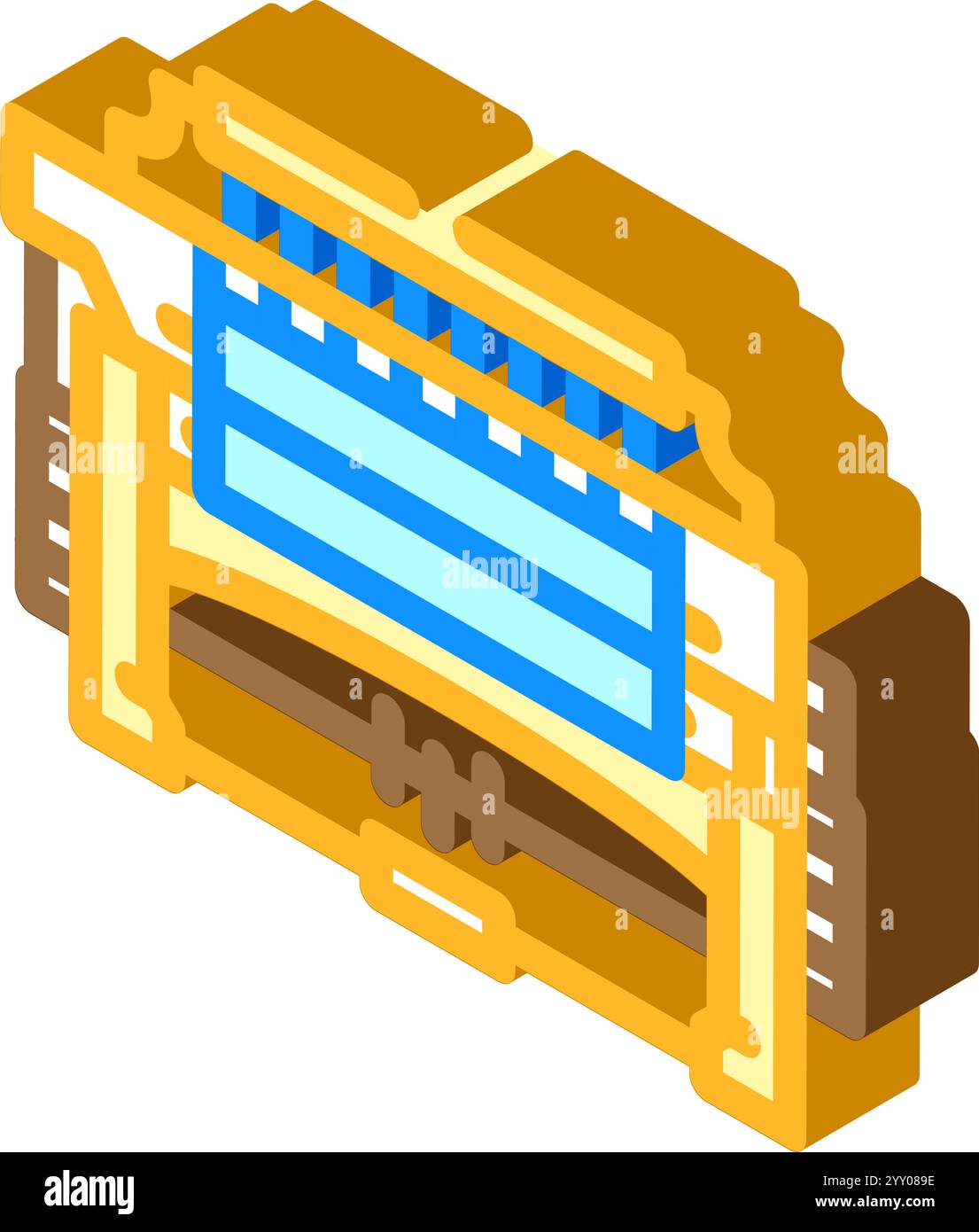 power loom industry isometric icon vector illustration Stock Vector ...
