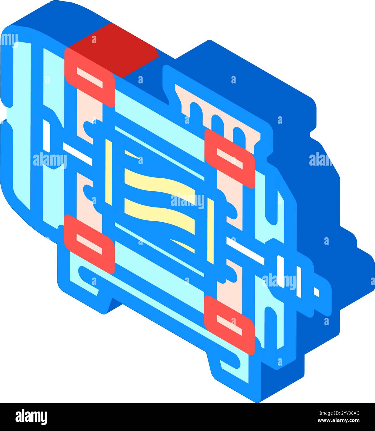 electric motor industry isometric icon vector illustration Stock Vector ...