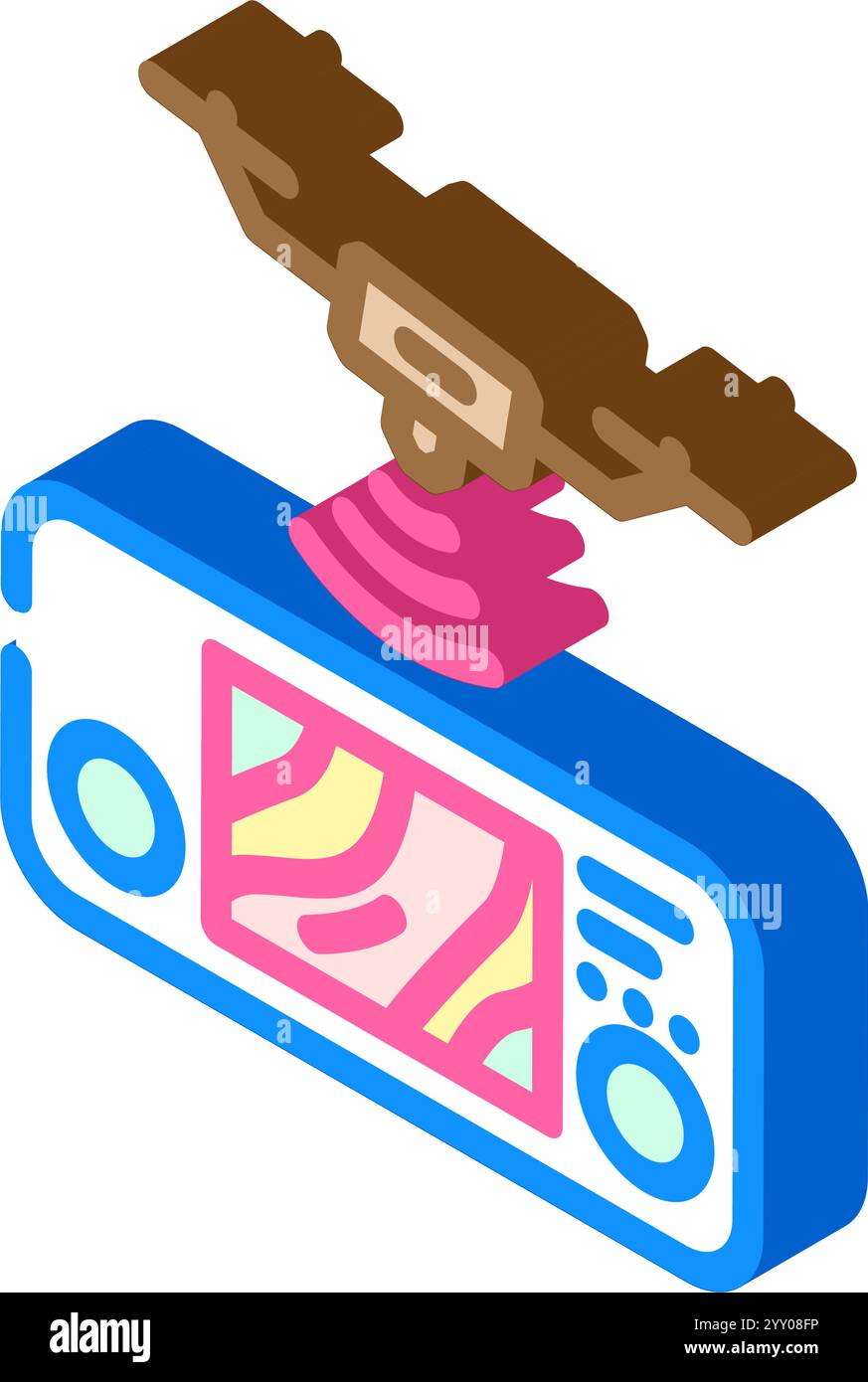 thermal imaging camera aerial vehicle isometric icon vector ...