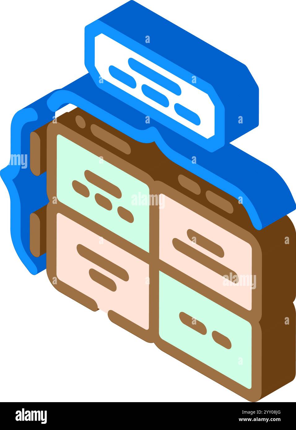 confusion matrix machine learning isometric icon vector illustration ... confusion matrix machine learning isometric icon vector illustration ...
