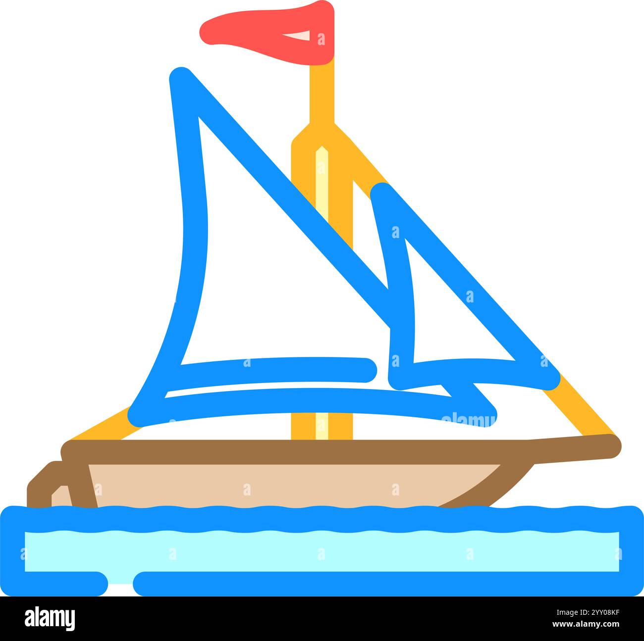 tartan ancient ship color icon vector illustration Stock Vector Image ...