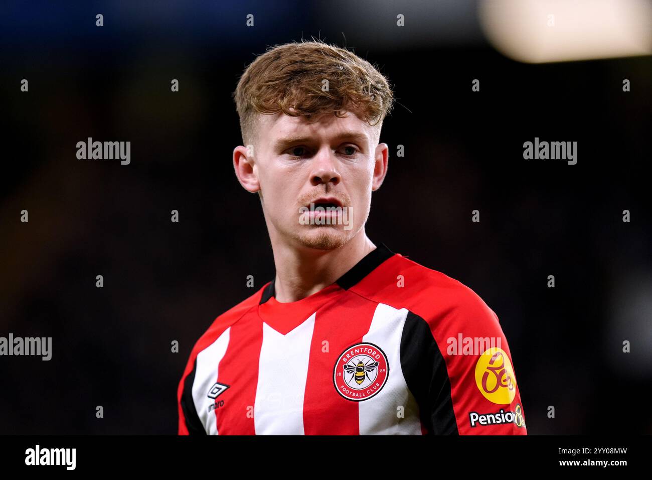 Brentford's Keane Lewis-Potter during the Premier League match at ...