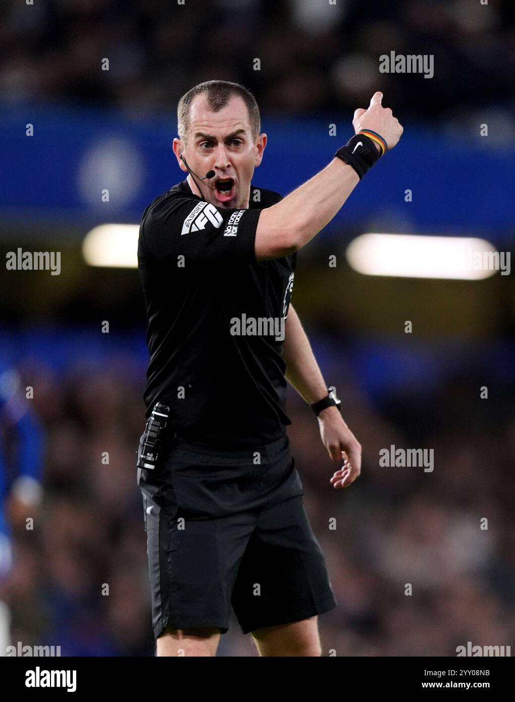 Referee Peter Bankes during the Premier League match at Stamford Bridge ...