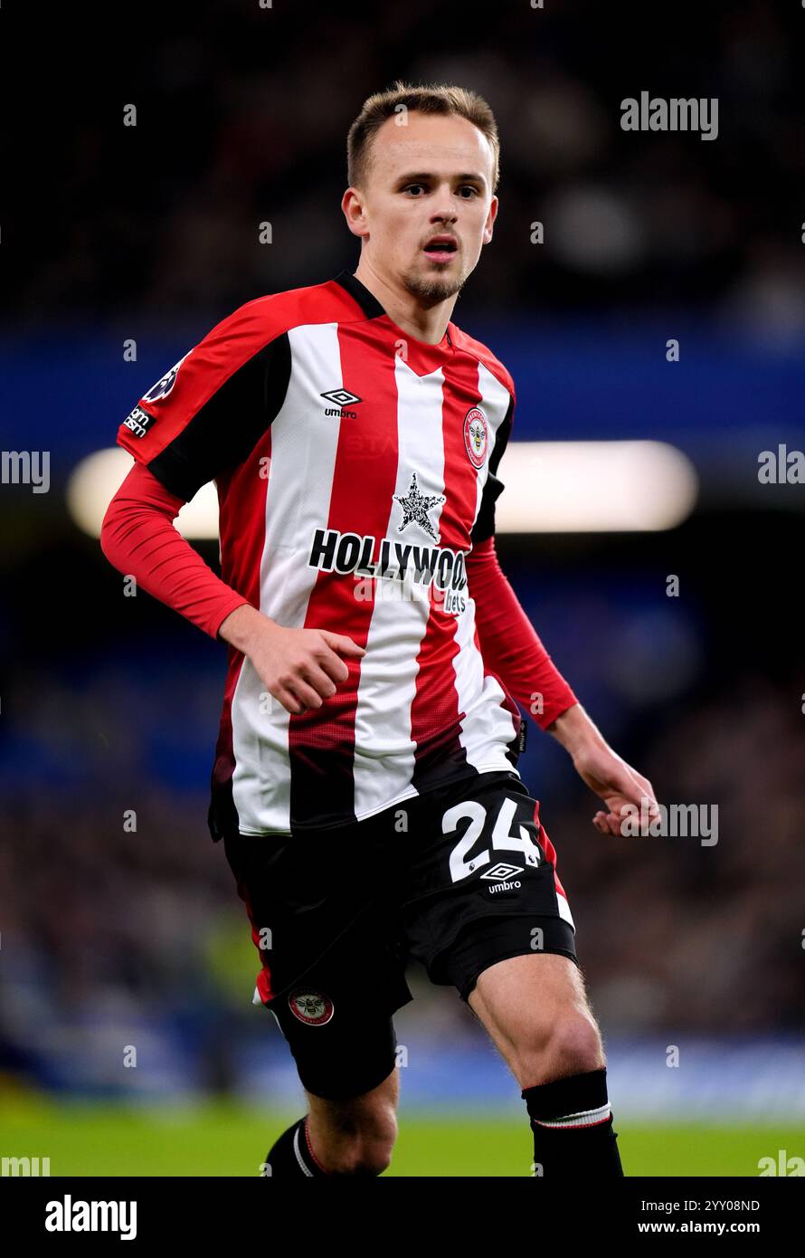 Brentford's Mikkel Damsgaard during the Premier League match at ...