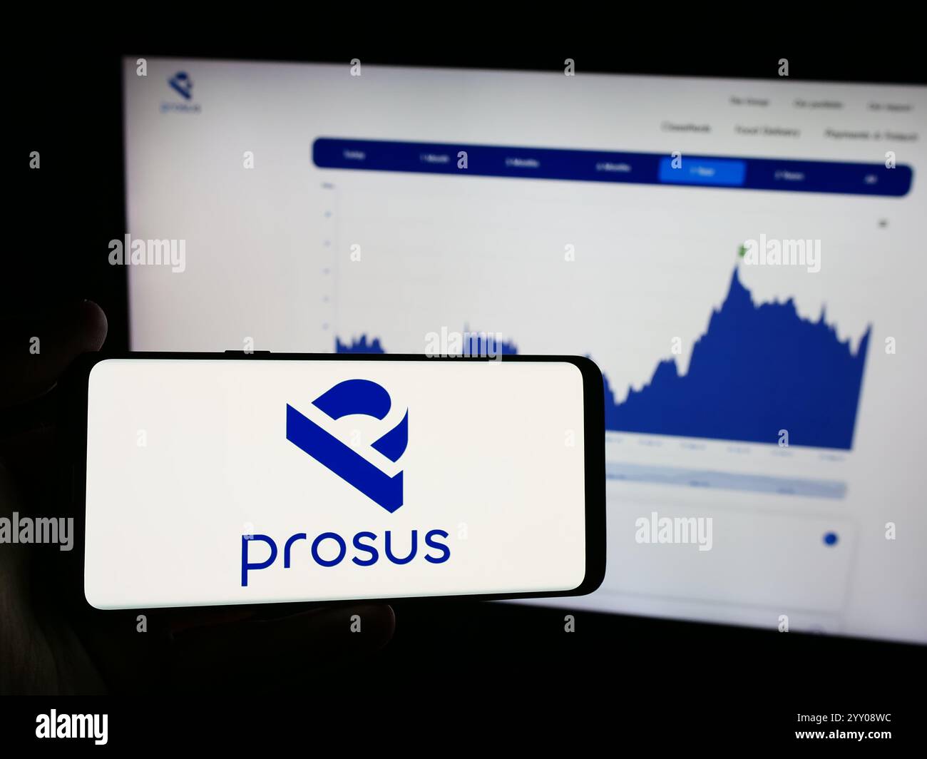 Germany. 15th Aug, 2024. In this photo illustration, a person is holding a mobile phone with the ...