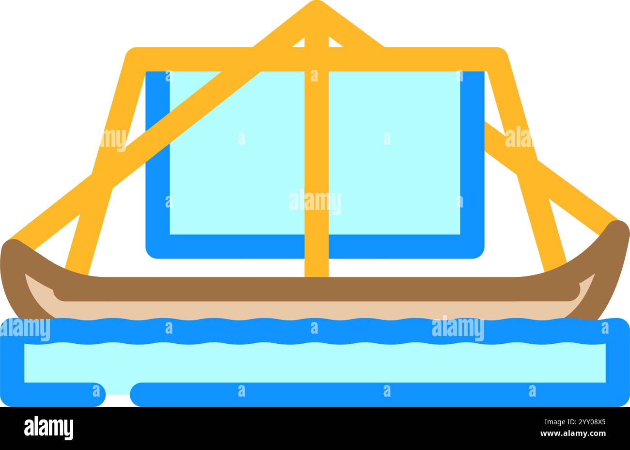 longship ancient ship color icon vector illustration Stock Vector Image ...