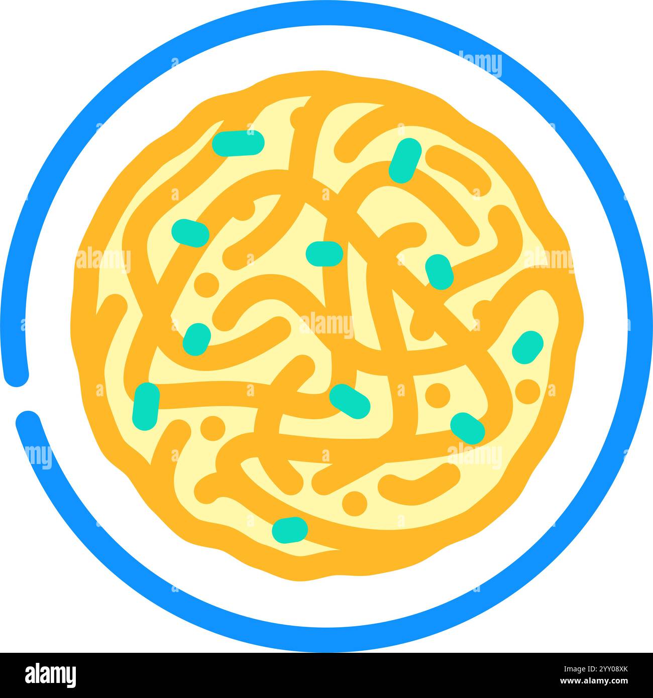 chow mein chinese cuisine color icon vector illustration Stock Vector ...