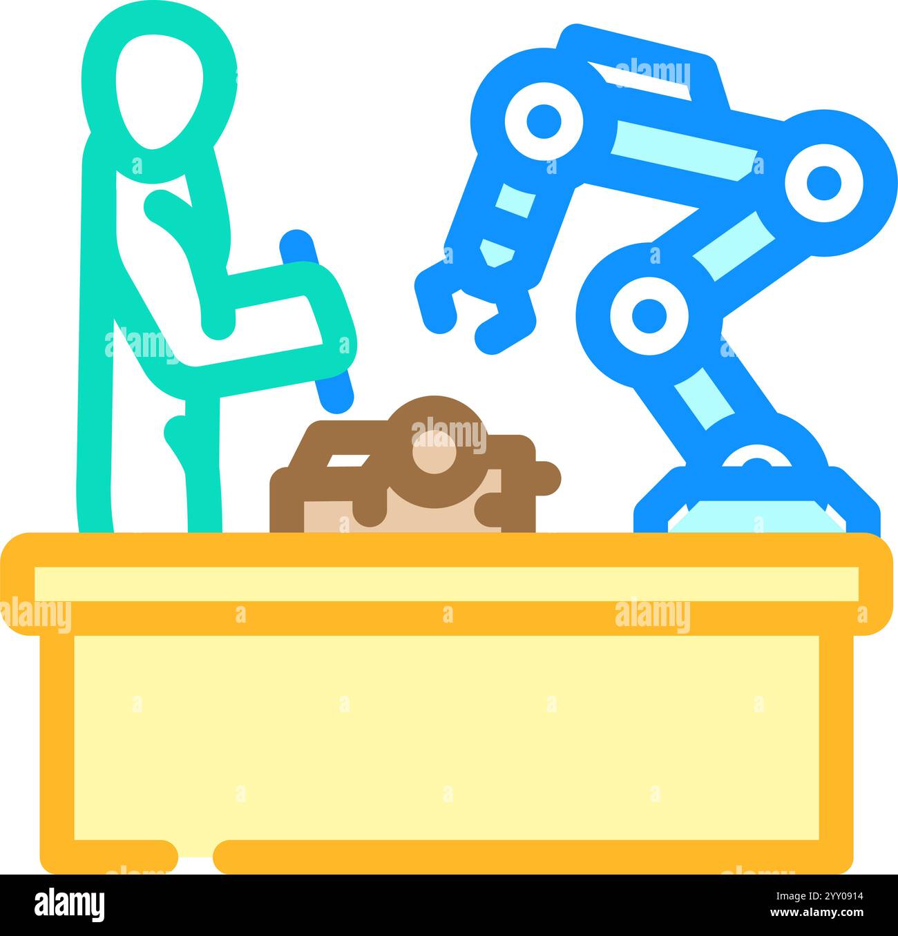 Human ai collaboration color hi-res stock photography and images - Alamy