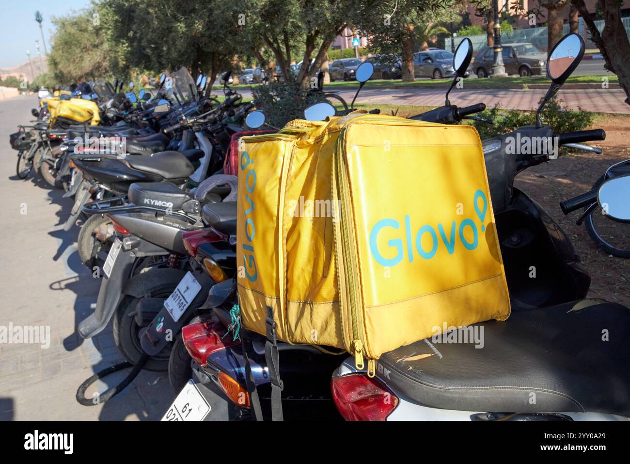 Glovo delivery bags hi-res stock photography and images - Alamy