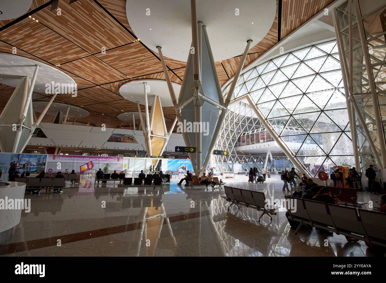 aeroport marrakech menara marrakesh airport arrivals hall, morocco ...