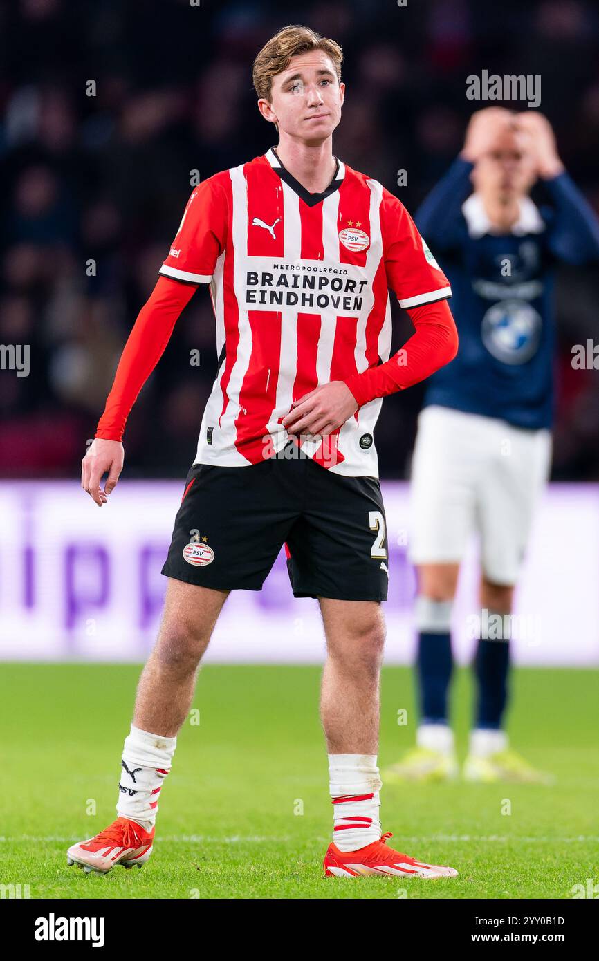 EINDHOVEN, NETHERLANDS - DECEMBER 17: Tygo Land of PSV looks on during the Dutch TOTO KNVB Cup ...