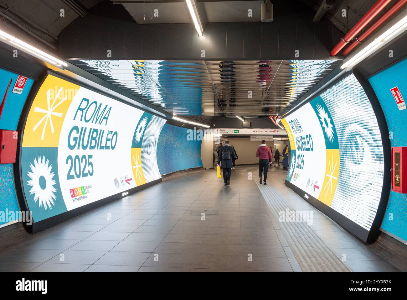Roma, Italia. 18th Dec, 2024. Inaugurazione della fermata della Metro A ...