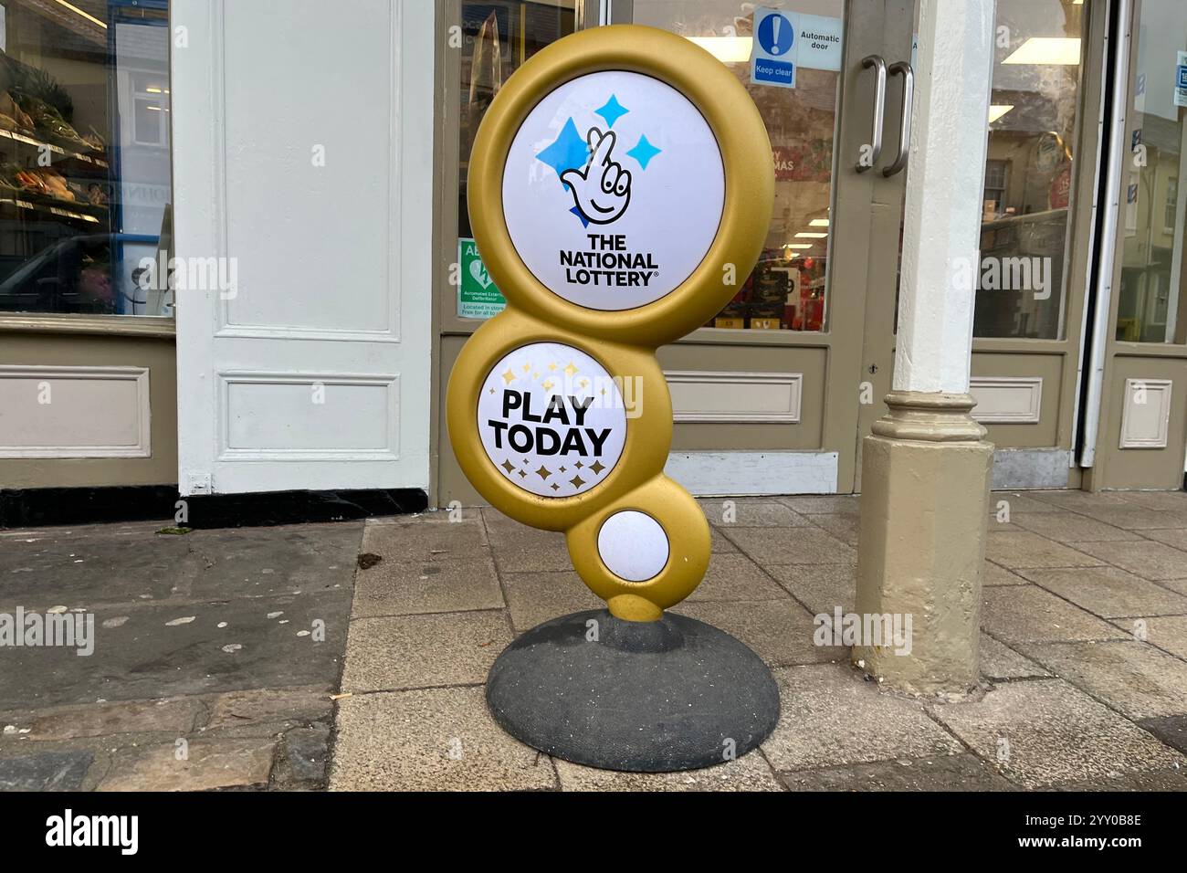 Gold lottery outdoor sign hi-res stock photography and images - Alamy