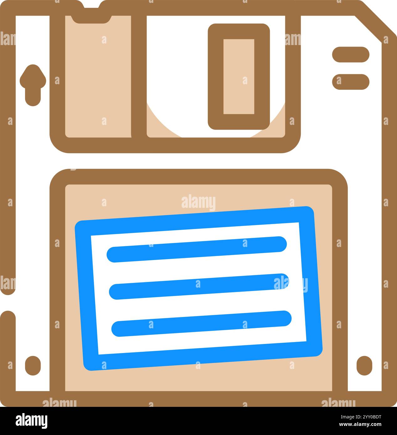 digital data storage floppy disk color icon vector illustration Stock ...