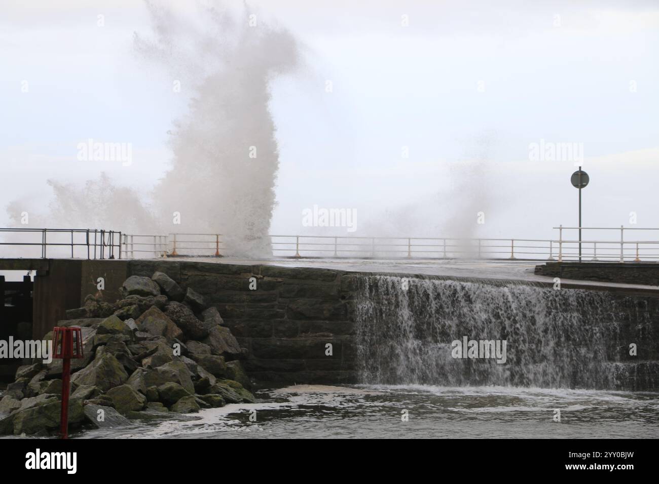 Aberystwyth Wales UK weather December 18th 2024 A stormy day on the ...