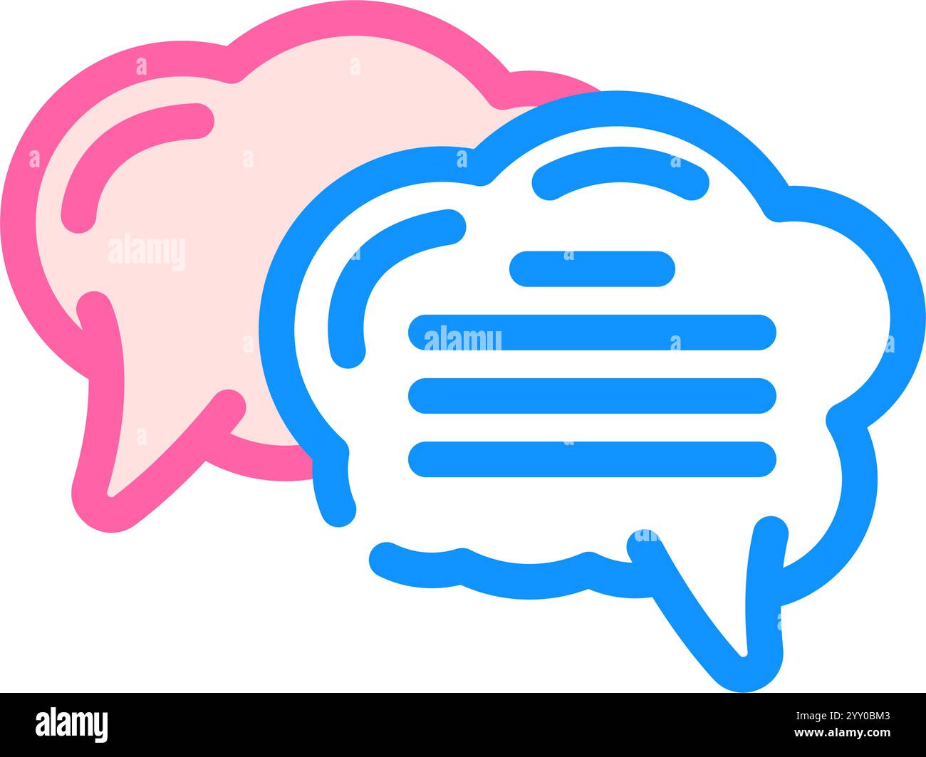 speech bubble natural language processing nlp color icon vector ...