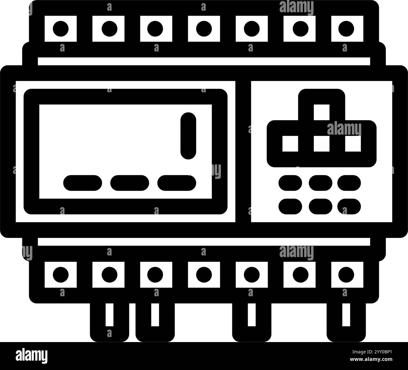 programmable logic controller plc line icon vector illustration Stock ... programmable logic controller plc line icon vector illustration Stock ...