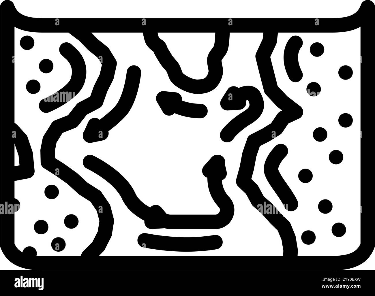 map of ocean currents world ocean line icon vector illustration Stock ...