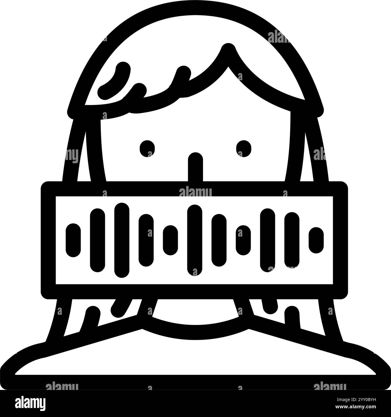 speech waveform natural language processing nlp line icon vector ...