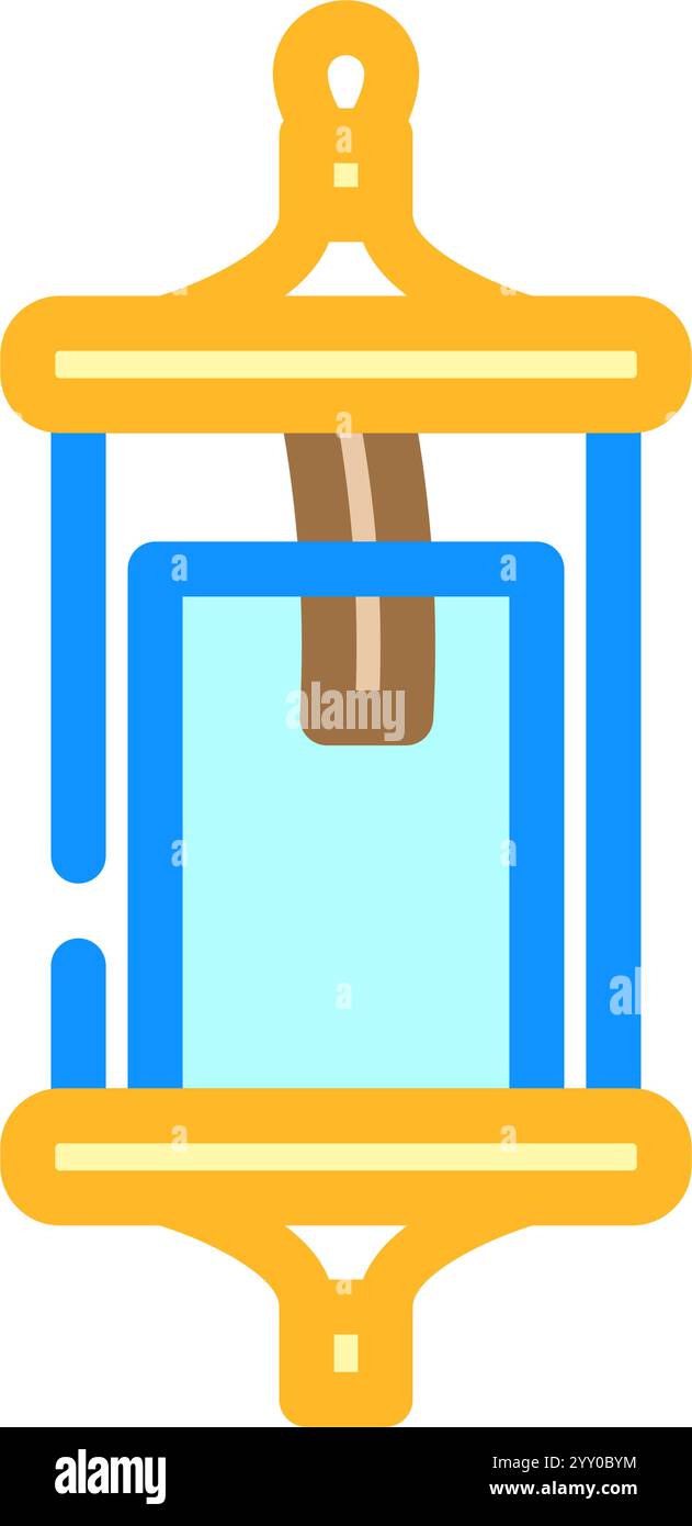 water sampling bottle world ocean color icon vector illustration Stock ...