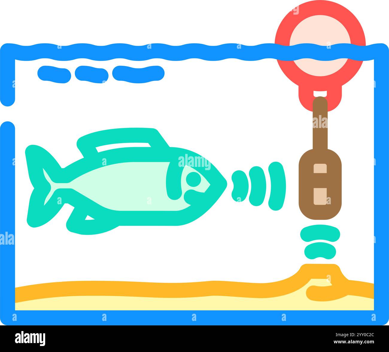 hydrophone world ocean color icon vector illustration Stock Vector ...