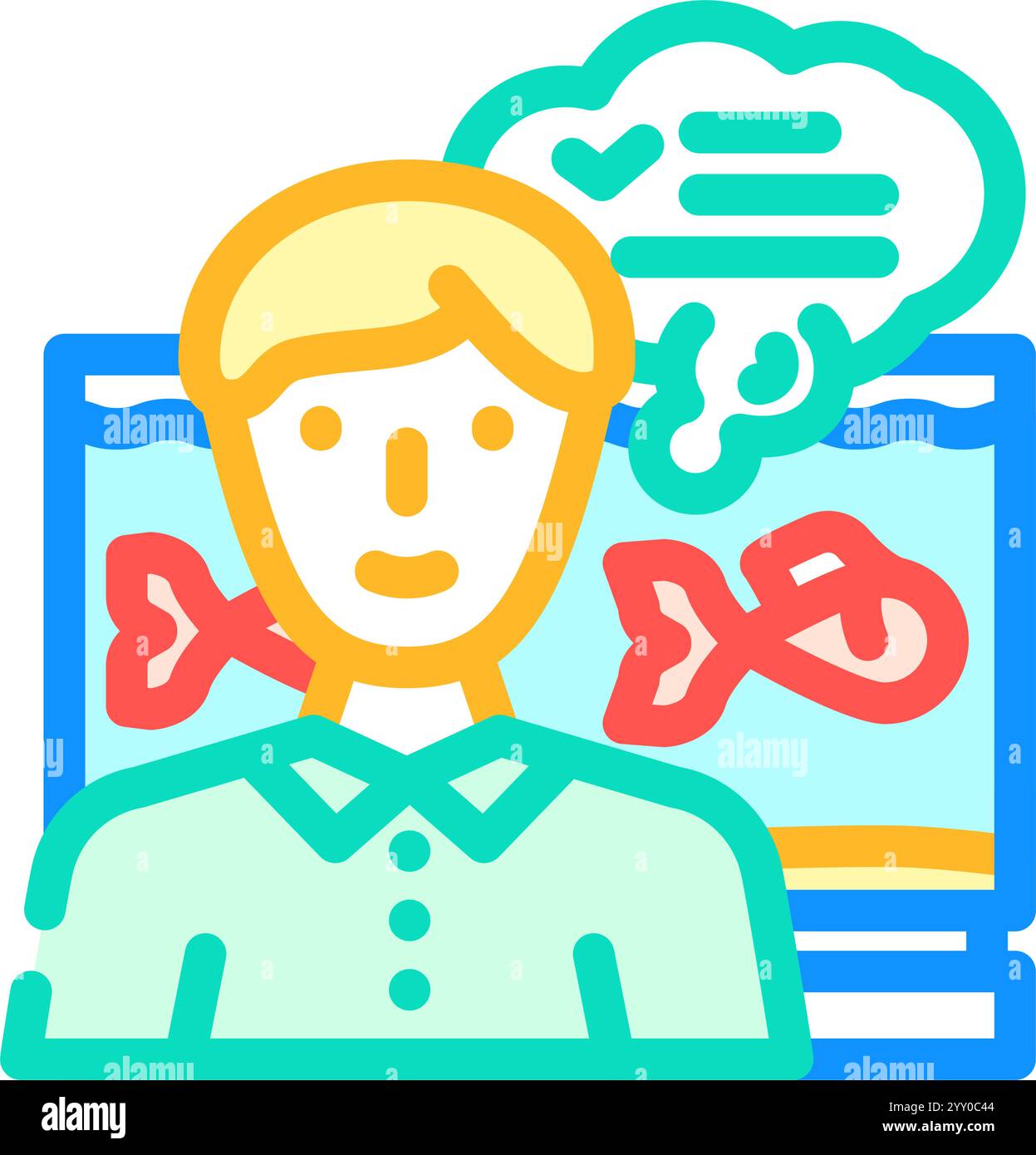 marine biologist world ocean color icon vector illustration Stock ...