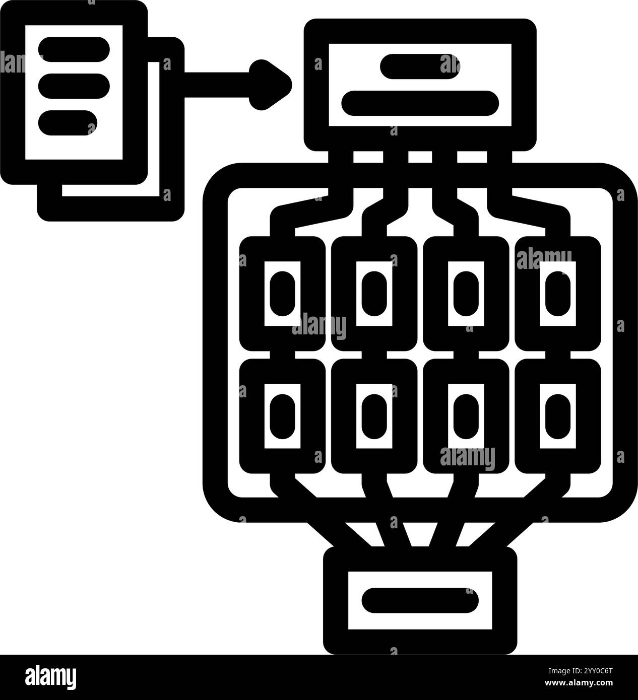 Natural Language Model Nlp Line Icon Vector Illustration Stock Vector Image And Art Alamy