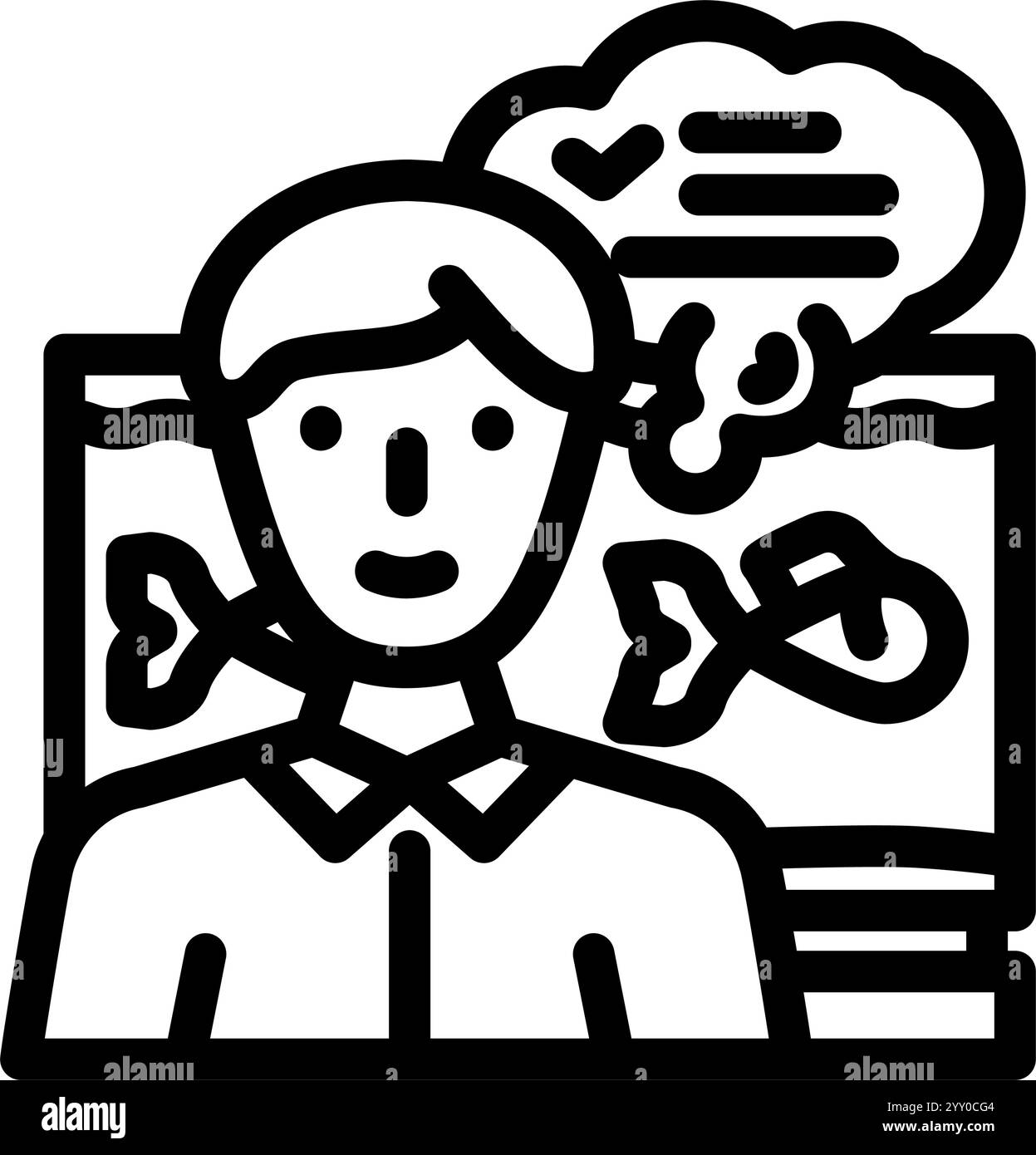 marine biologist world ocean line icon vector illustration Stock Vector ...