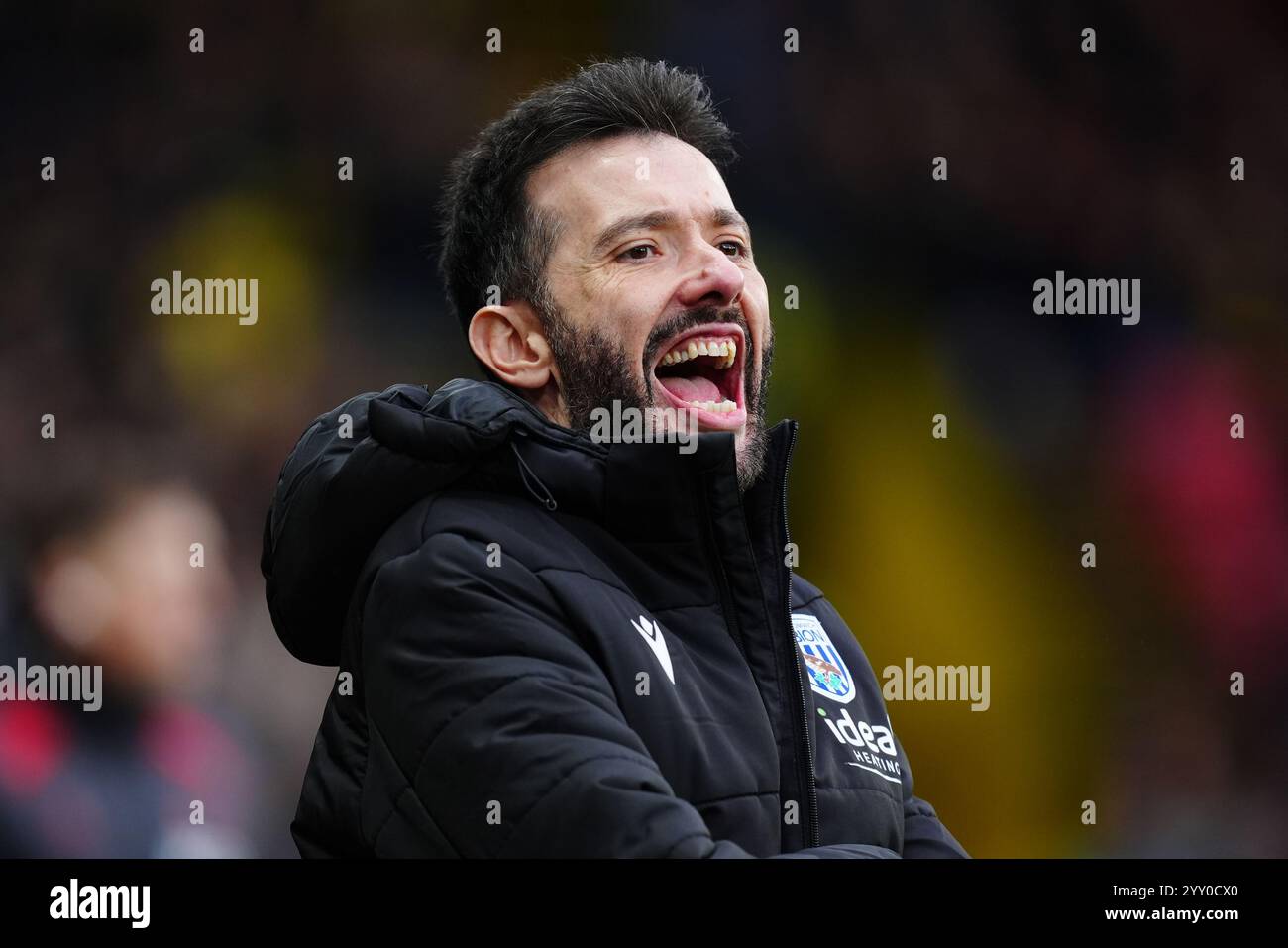West Bromwich Albion manager Carlos Corberan during the Sky Bet ...