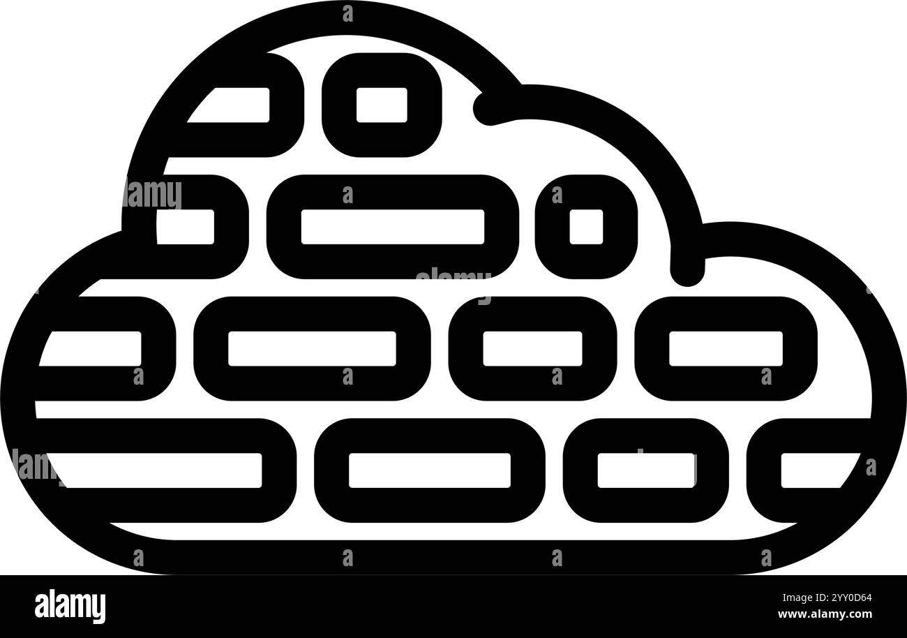 Word Cloud Natural Language Processing Nlp Line Icon Vector Illustration Stock Vector Image