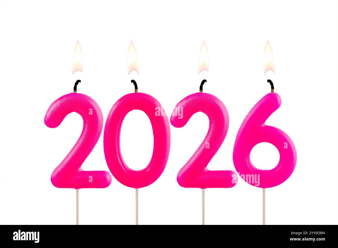 Candle number 2026 for happy new year - New years eve celebration on ...