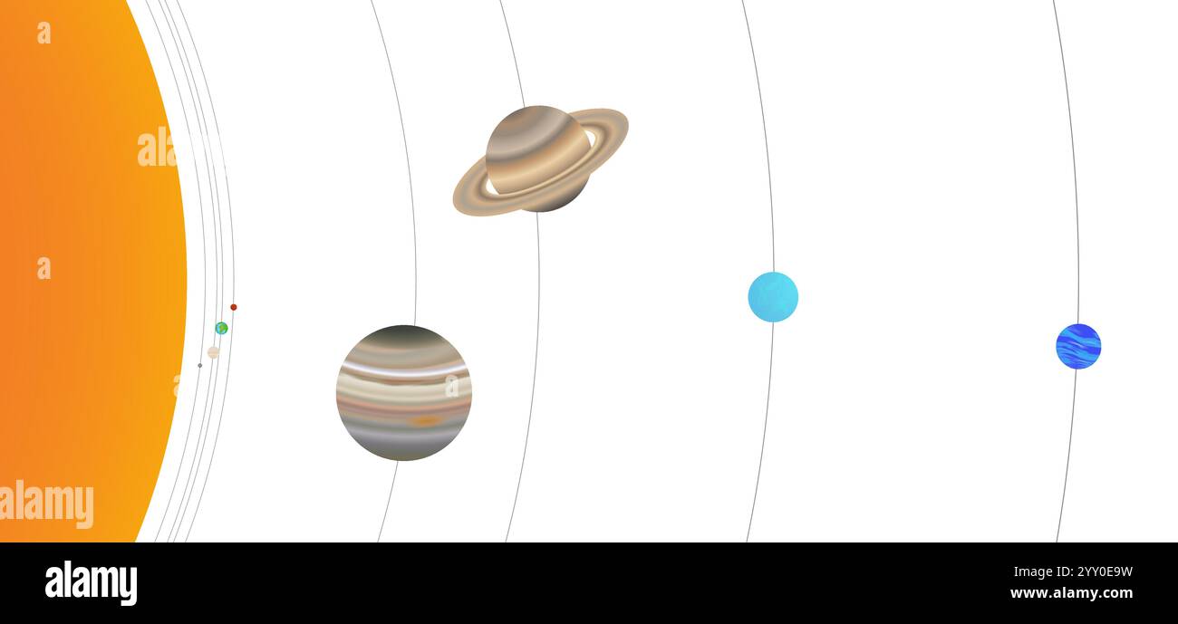 Distance of the Planets from the Sun with Realistic Planet Size ...