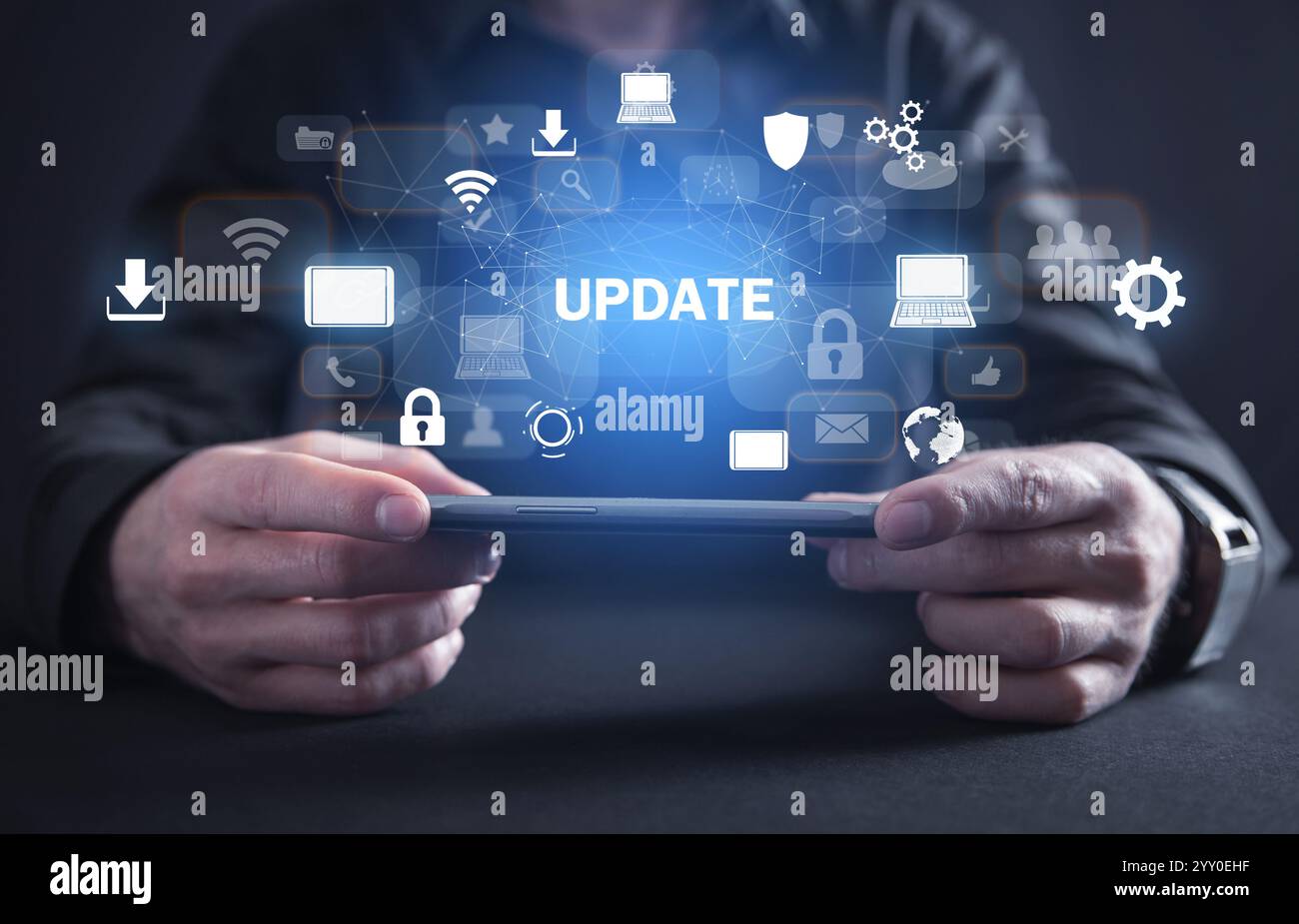 Installing software update hi-res stock photography and images - Alamy