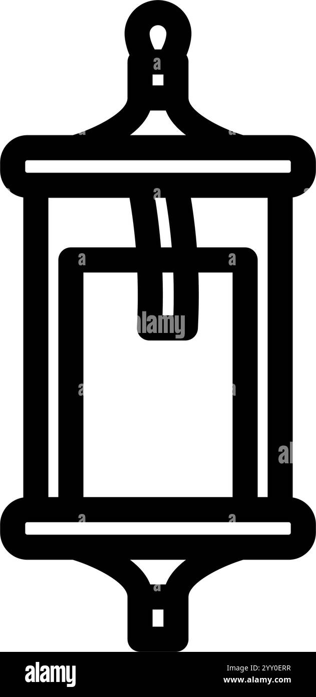 water sampling bottle world ocean line icon vector illustration Stock ...