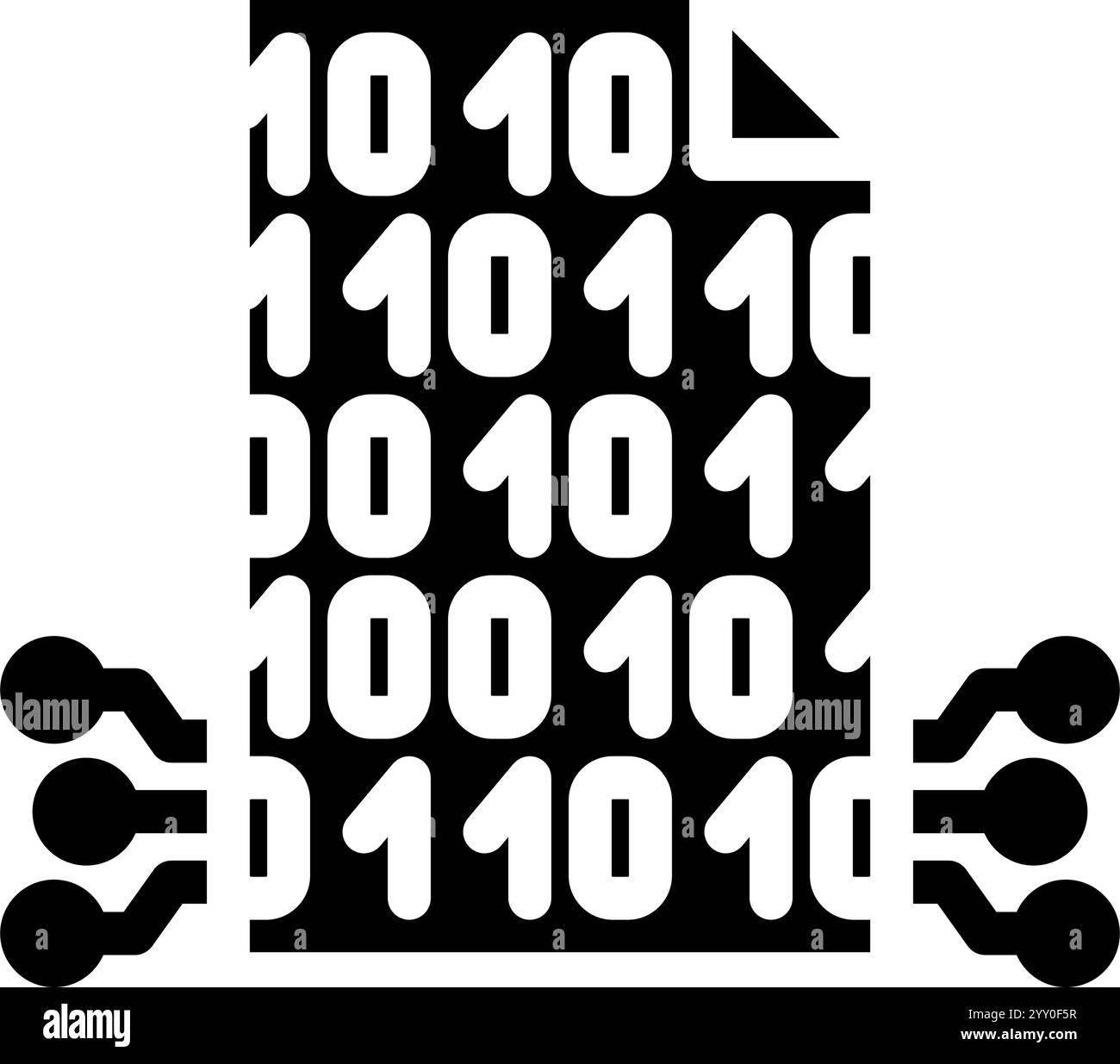 smart contract decentralized application glyph icon vector illustration ...