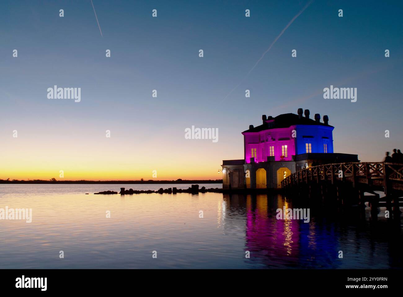 Italy, Fusaro, Bourbon park (11/01/2024) - Casina Vanvitelliana on the ...