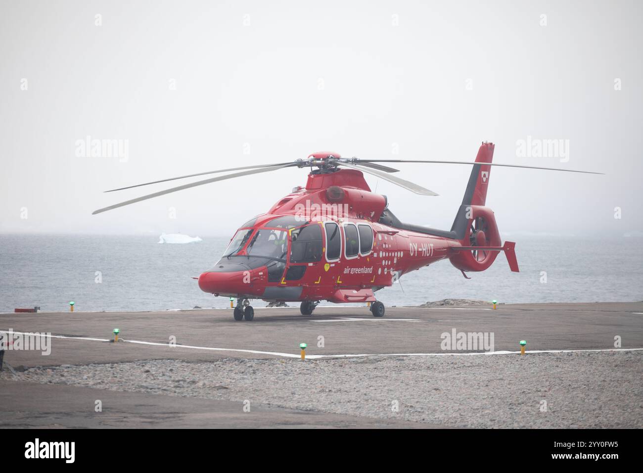 Airbus’ twin-engine H155 (in colors Air Greenland) is designed for a ...