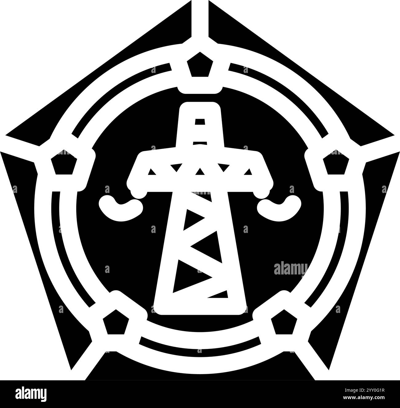 smart grid industry 4 glyph icon vector illustration Stock Vector Image ...