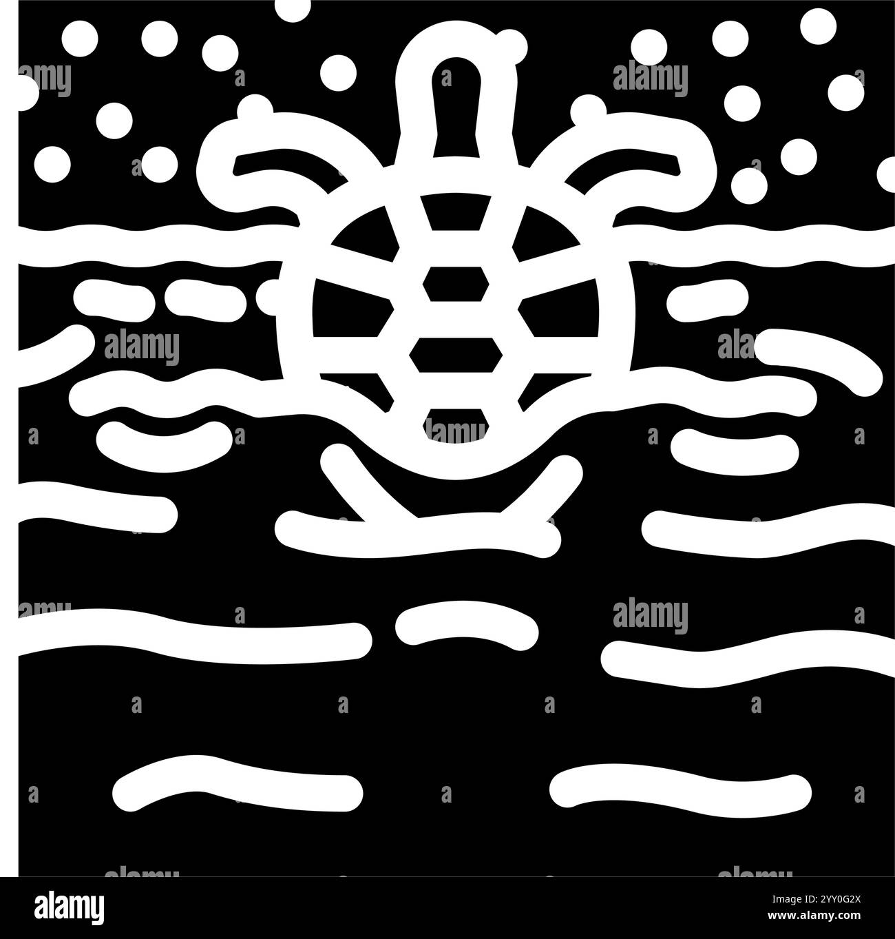 Ocean waves vector illustrations Black and White Stock Photos & Images ...