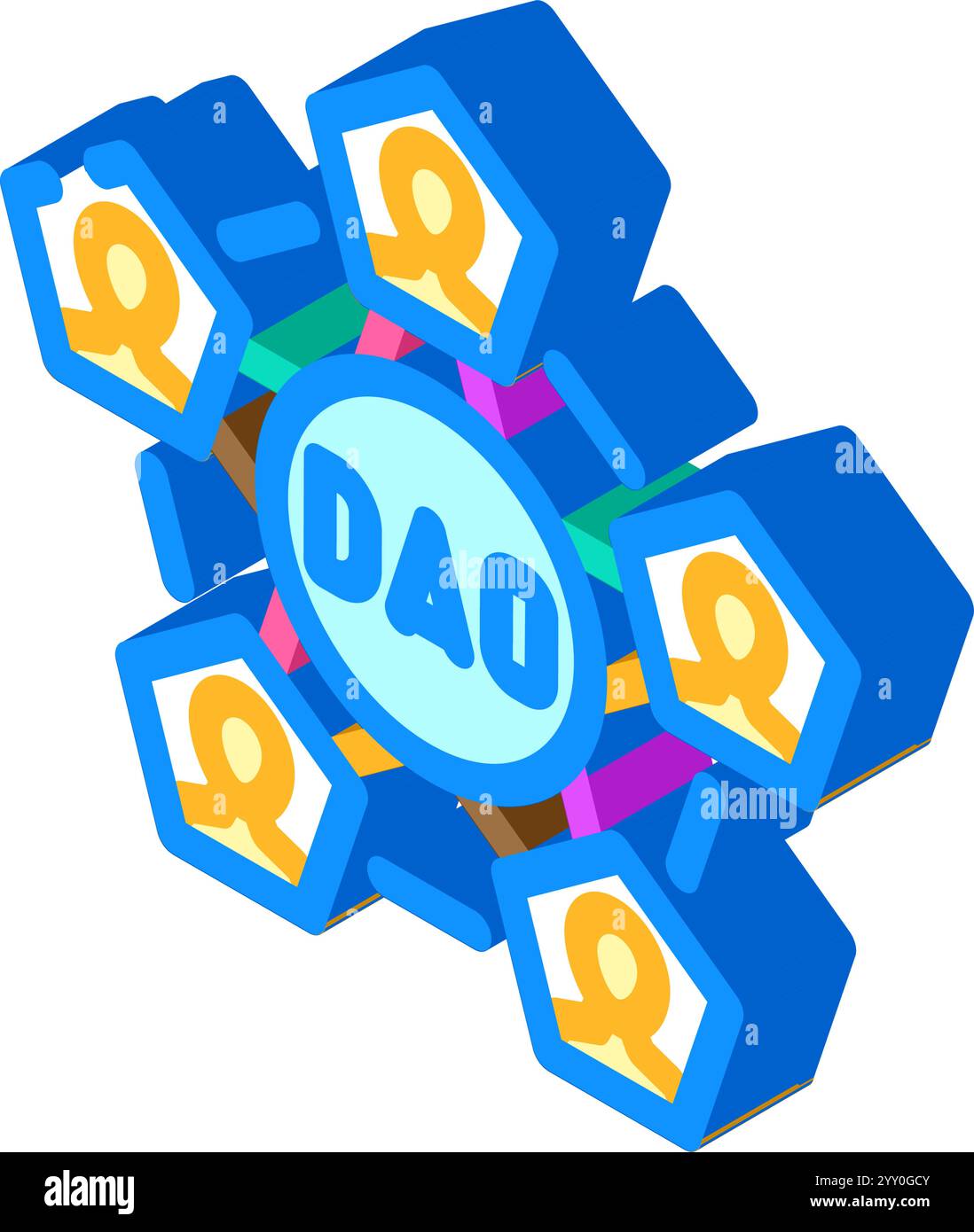 dao decentralized autonomous organization isometric icon vector ... dao decentralized autonomous organization isometric icon vector ...