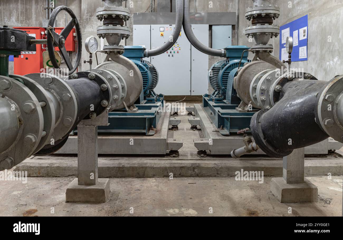 Bangkok,Thailand - 17 Nov, 2024 - Cold water pump of Condominium. Large ...