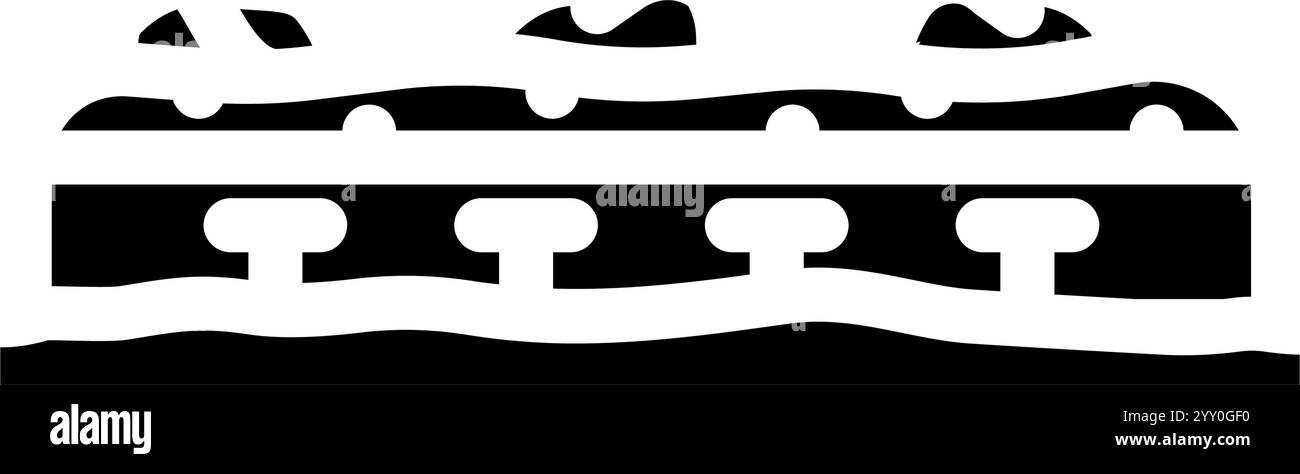 edging garden maintenance glyph icon vector illustration Stock Vector ...