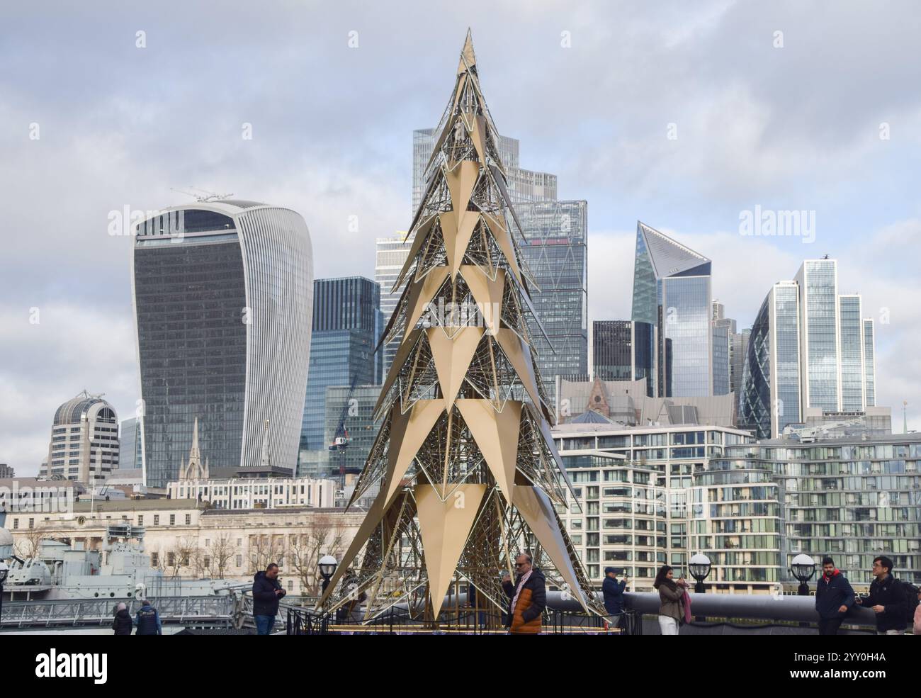 London, UK. 18th December 2024. General view of the City of London ...