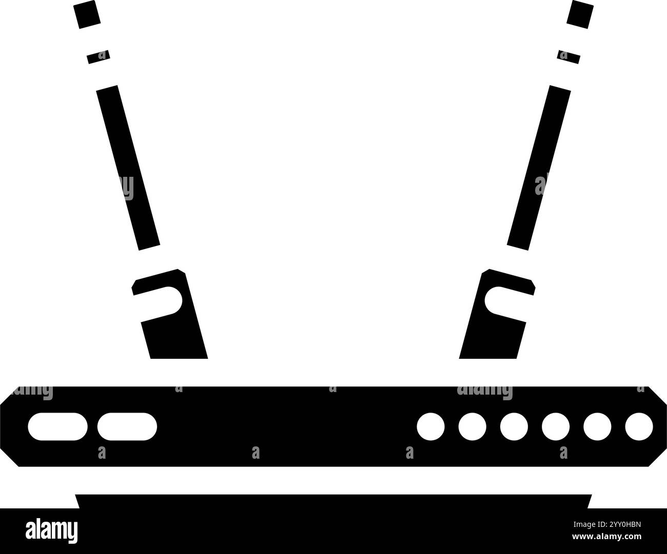 wireless router industry 3 glyph icon vector illustration Stock Vector ...