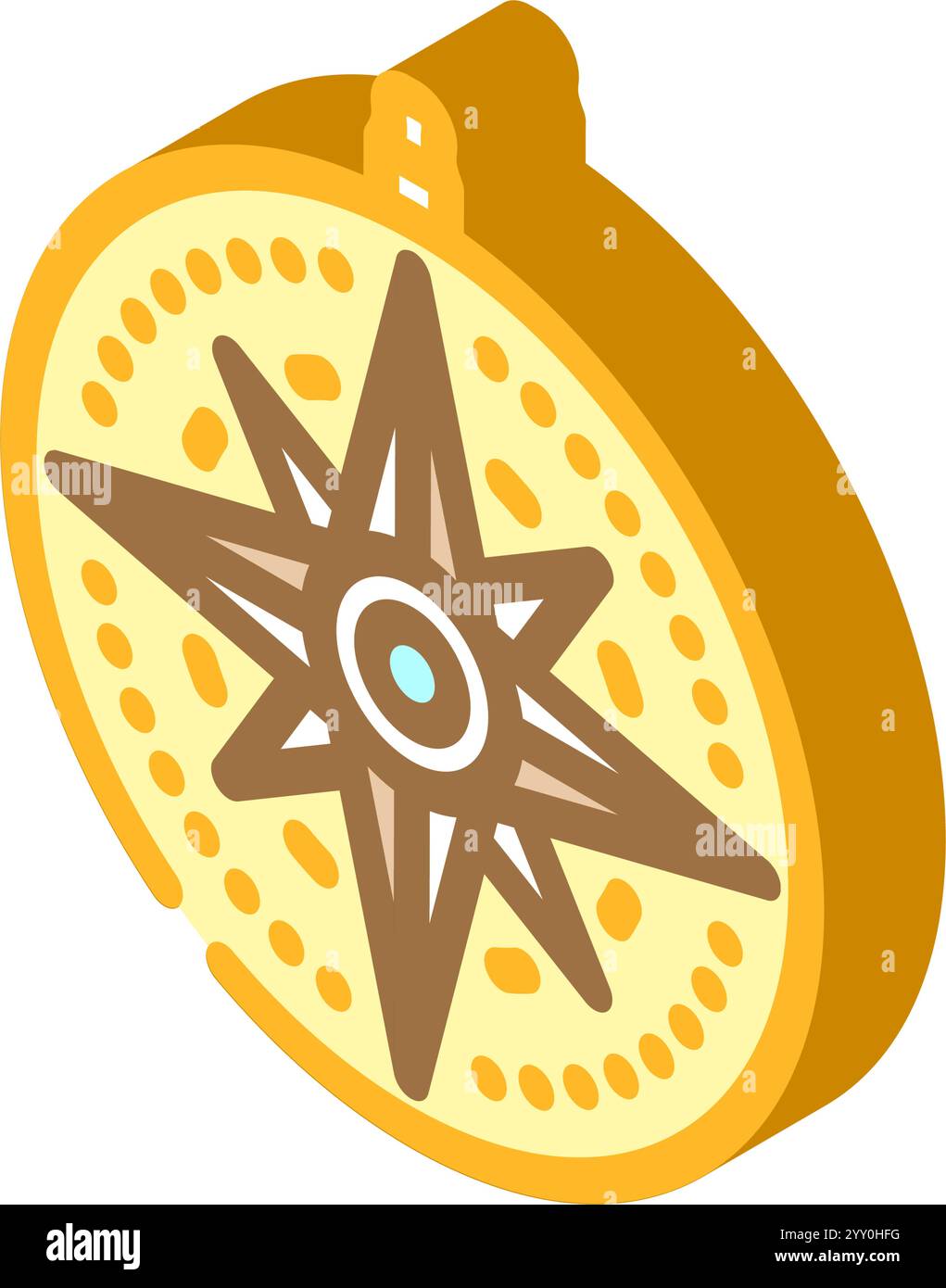 nautical compass world ocean isometric icon vector illustration Stock ...