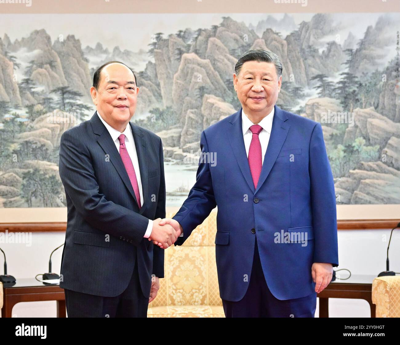 Macao, China. 18th Dec, 2024. Chinese President Xi Jinping meets with ...