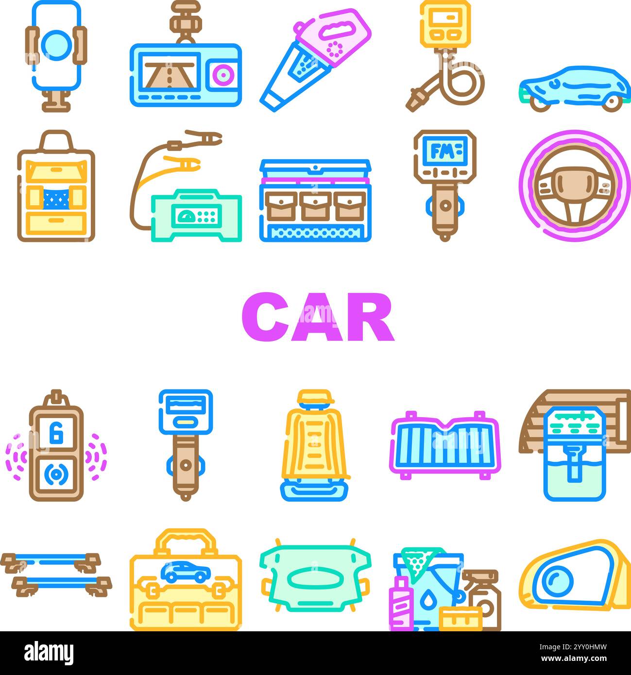 Car floor mats in Stock Vector Images - Alamy