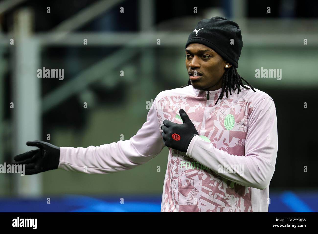 Milan, Italy, 11st Dec. Rafael Leão during the match between Milan and ...